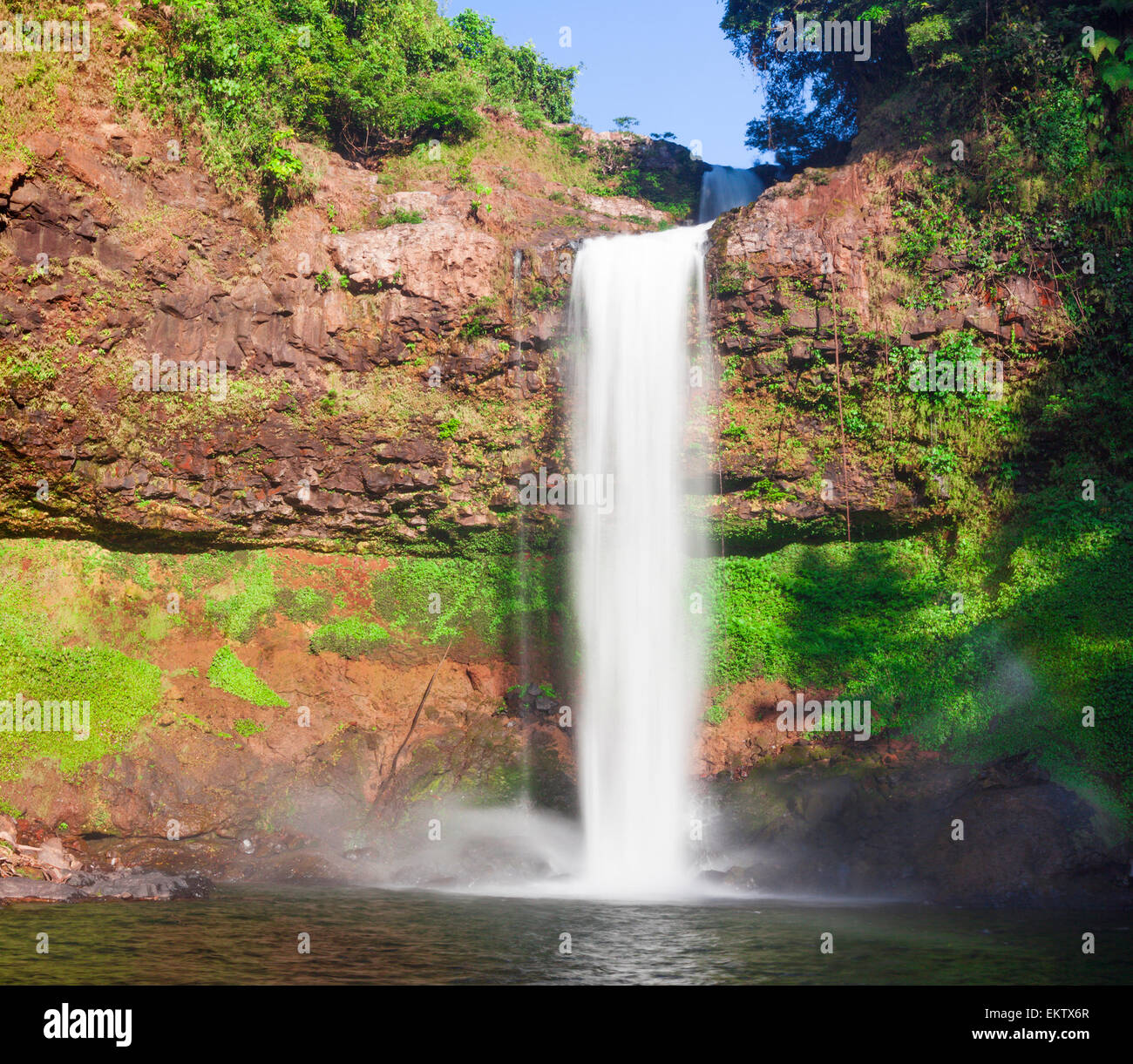 Tad E Tu Waterfall, Bolaven plateau, Pakse, Laos Stock Photo - Alamy