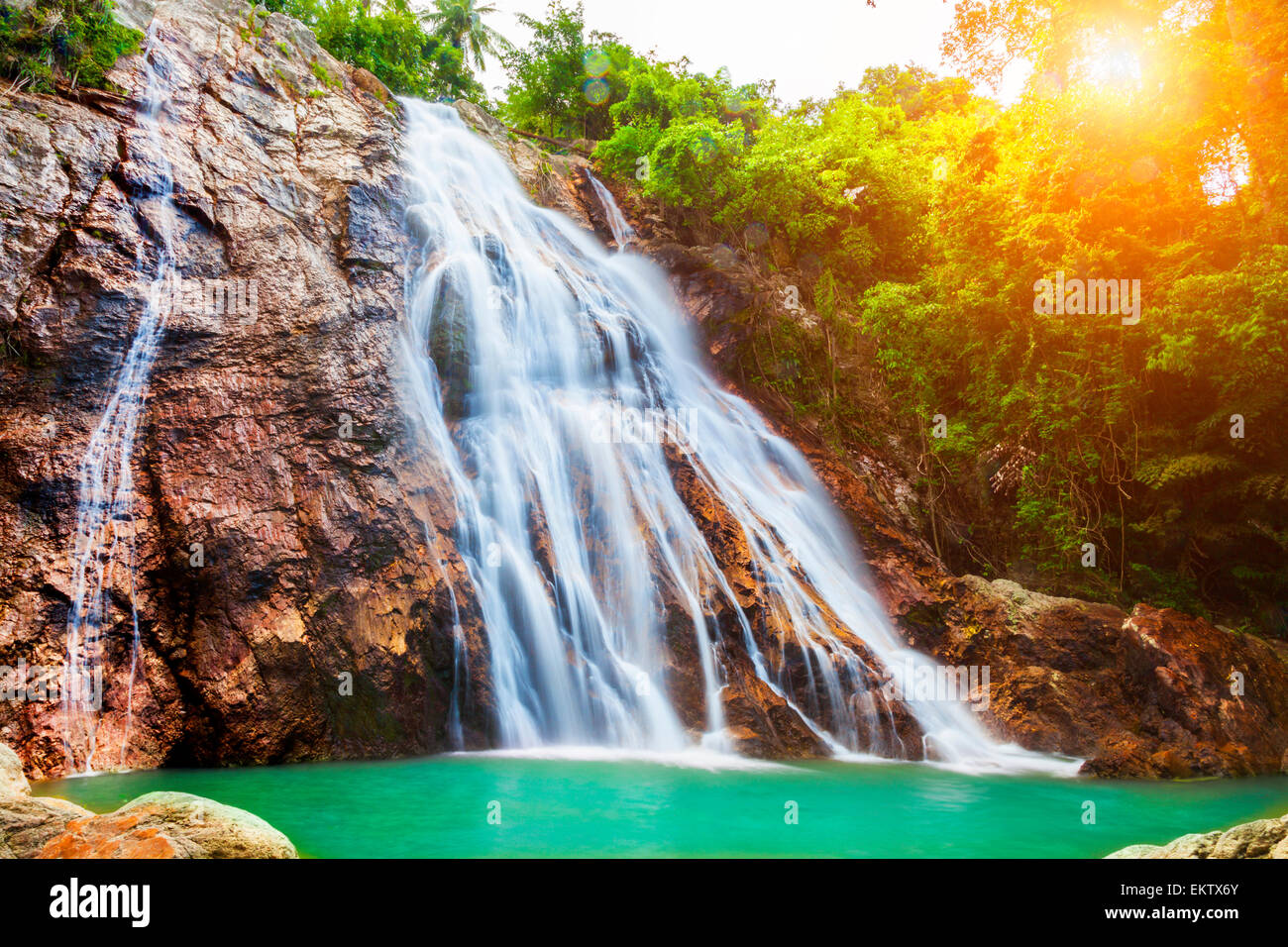 Na Muang 1 waterfall, Koh Samui, Thailand Stock Photo - Alamy
