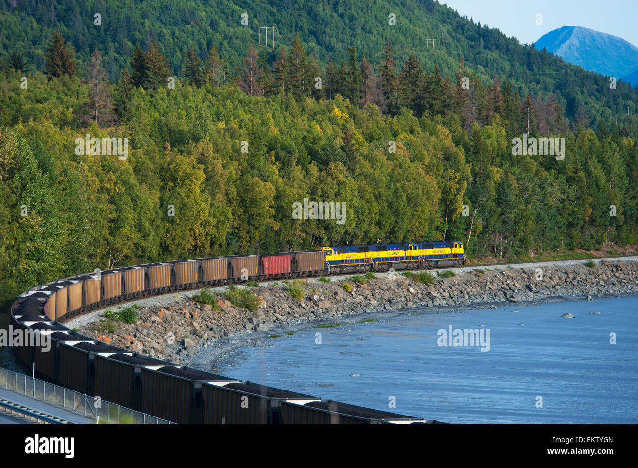 Alaska turnagain arm alaska railroad hi-res stock photography and ...