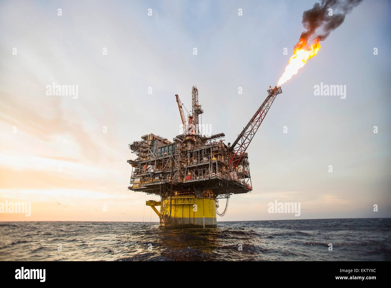 Flame coming off perdido oil rig in gulf of mexico;Corpus christi texas ...