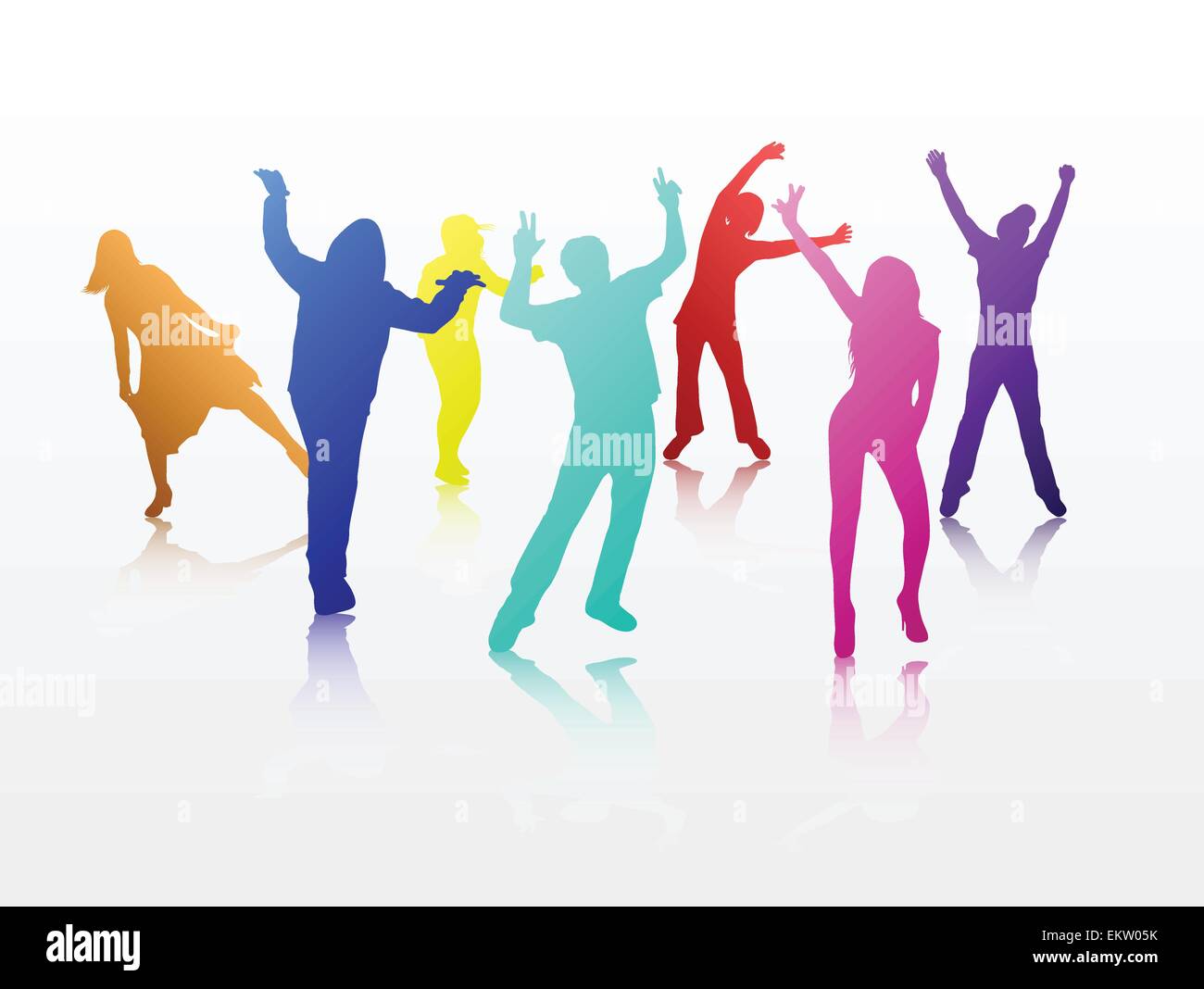 Shadow dancing Stock Vector Images - Alamy