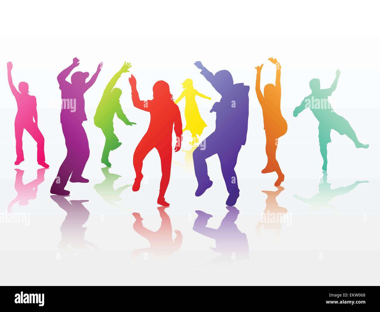 Shadow dancing Stock Vector Images - Alamy