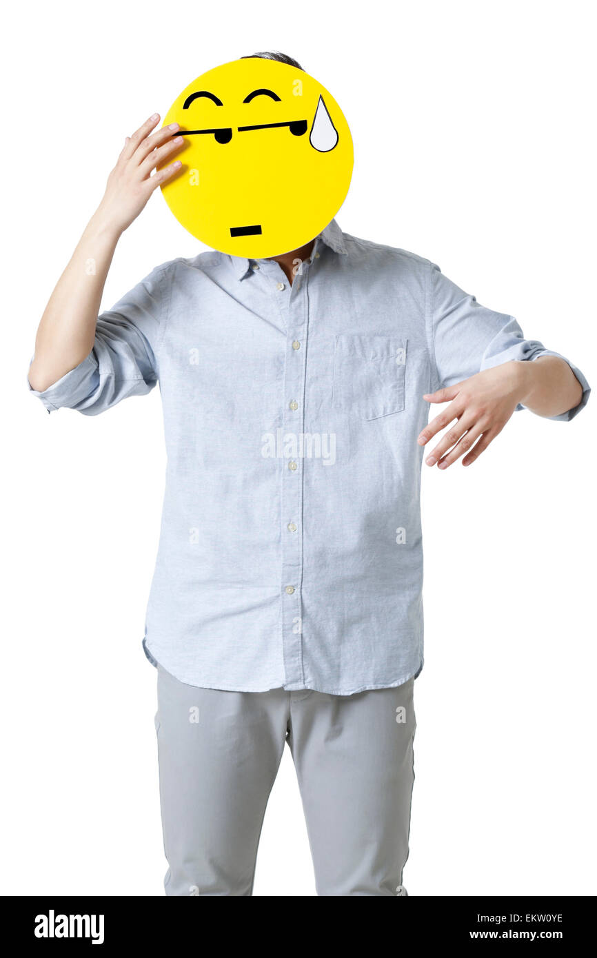 Emoticon embarrassed hi-res stock photography and images - Alamy