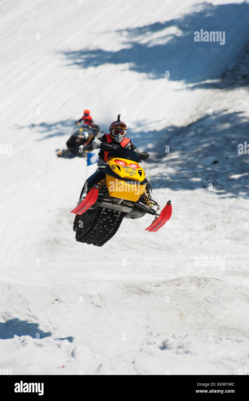 Snowmobiling action and speed hi-res stock photography and images - Alamy