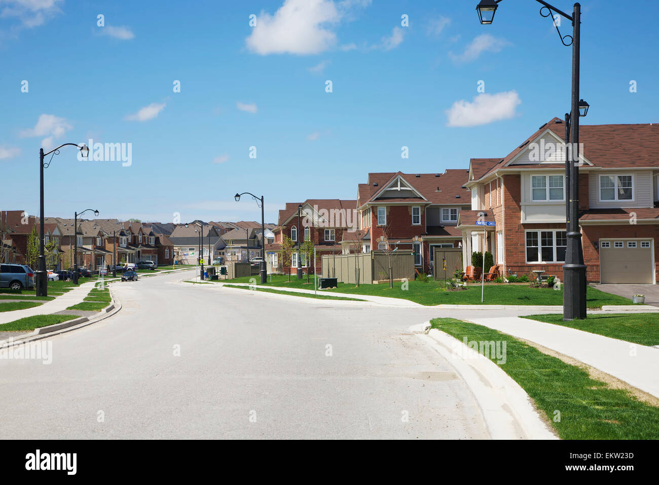Suburban Neighborhood;Newmarket Ontario Canada Stock Photo - Alamy