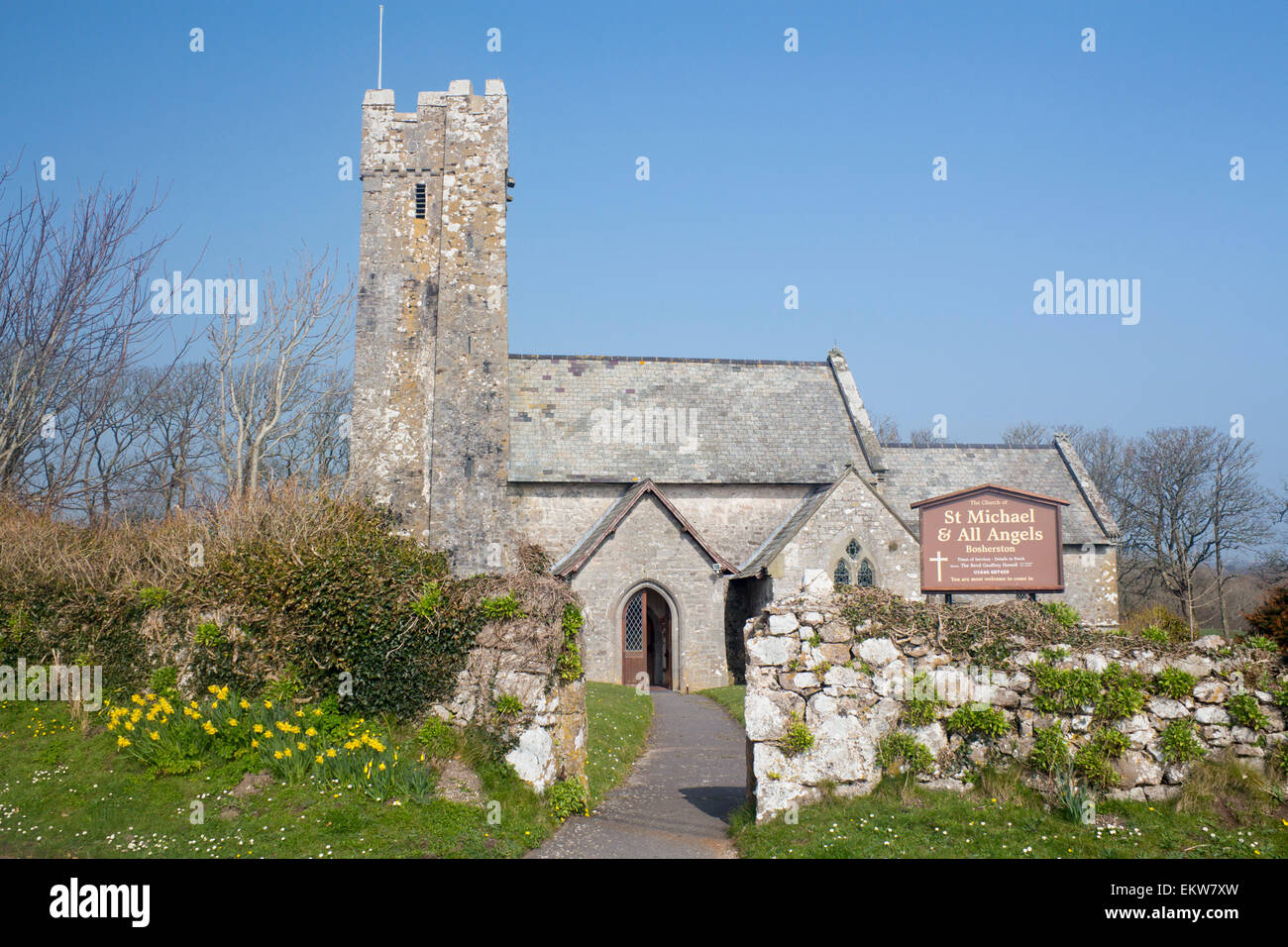 Pembrokeshire church hi-res stock photography and images - Alamy