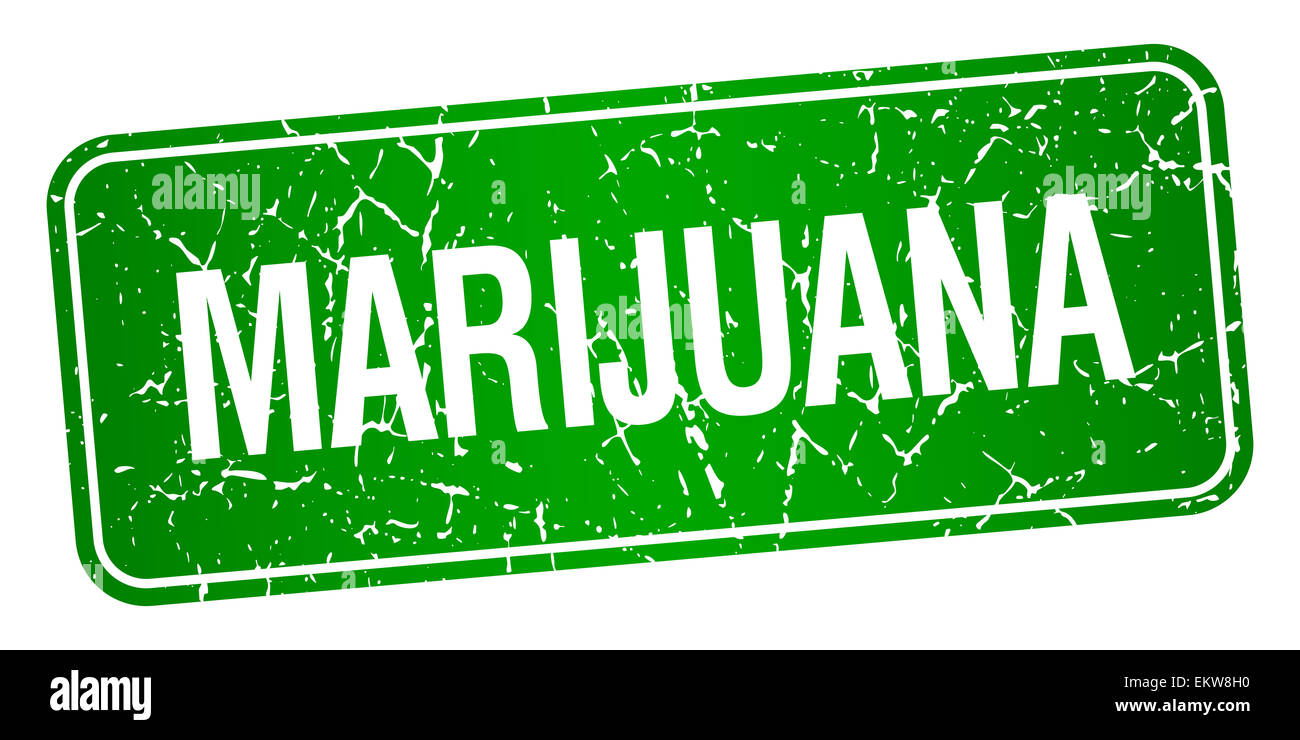 marijuana green square grunge textured isolated stamp Stock Photo - Alamy