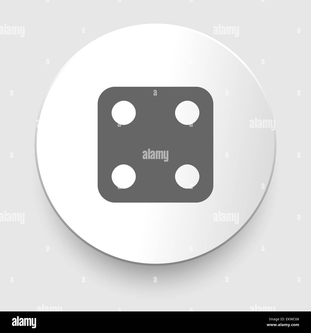 Dice Side 1 Clipart