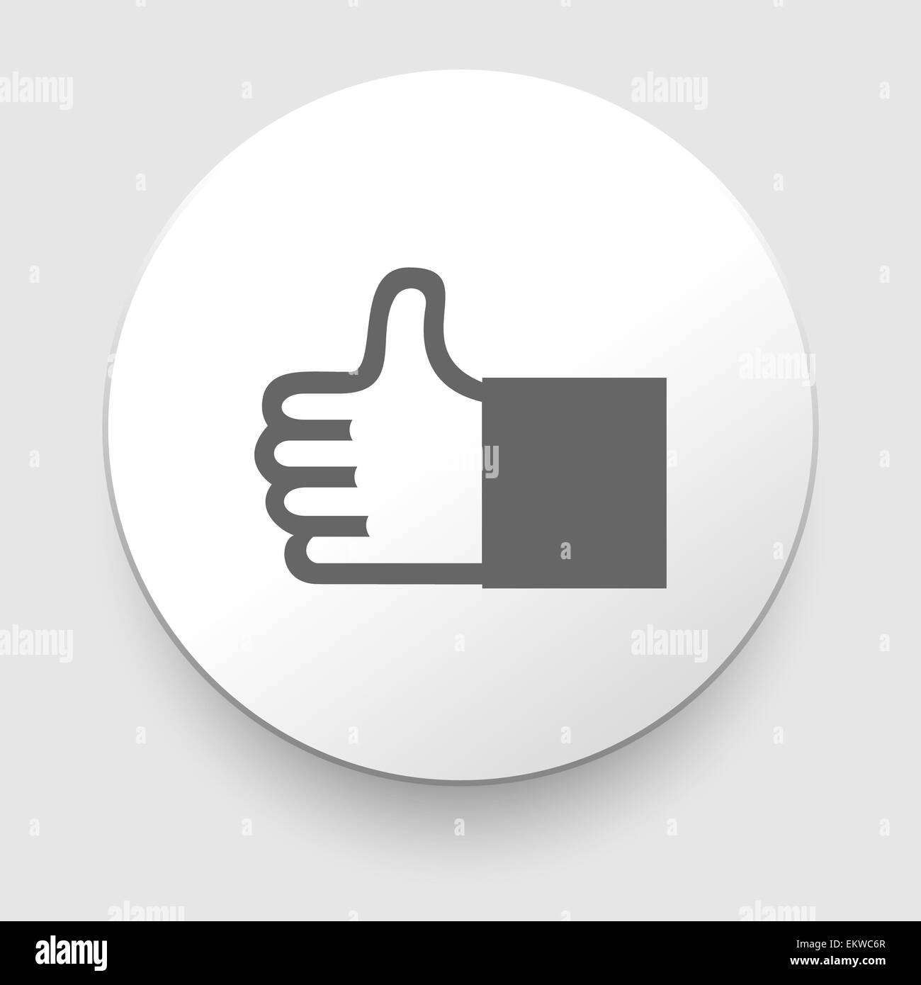 Vector thumb up icon Stock Photo - Alamy