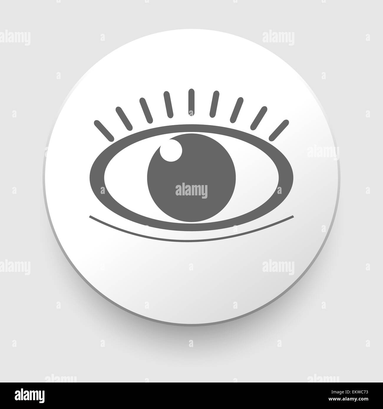 Eye icon - Simple vector Stock Photo - Alamy