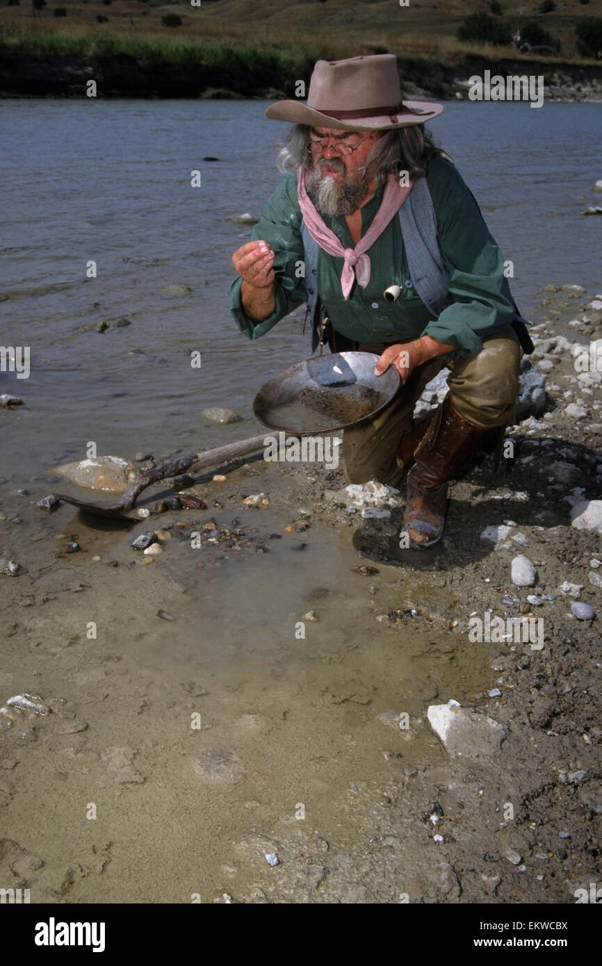 Man Panning For Gold. Rapid City, South Dakota Stock Photo - Alamy