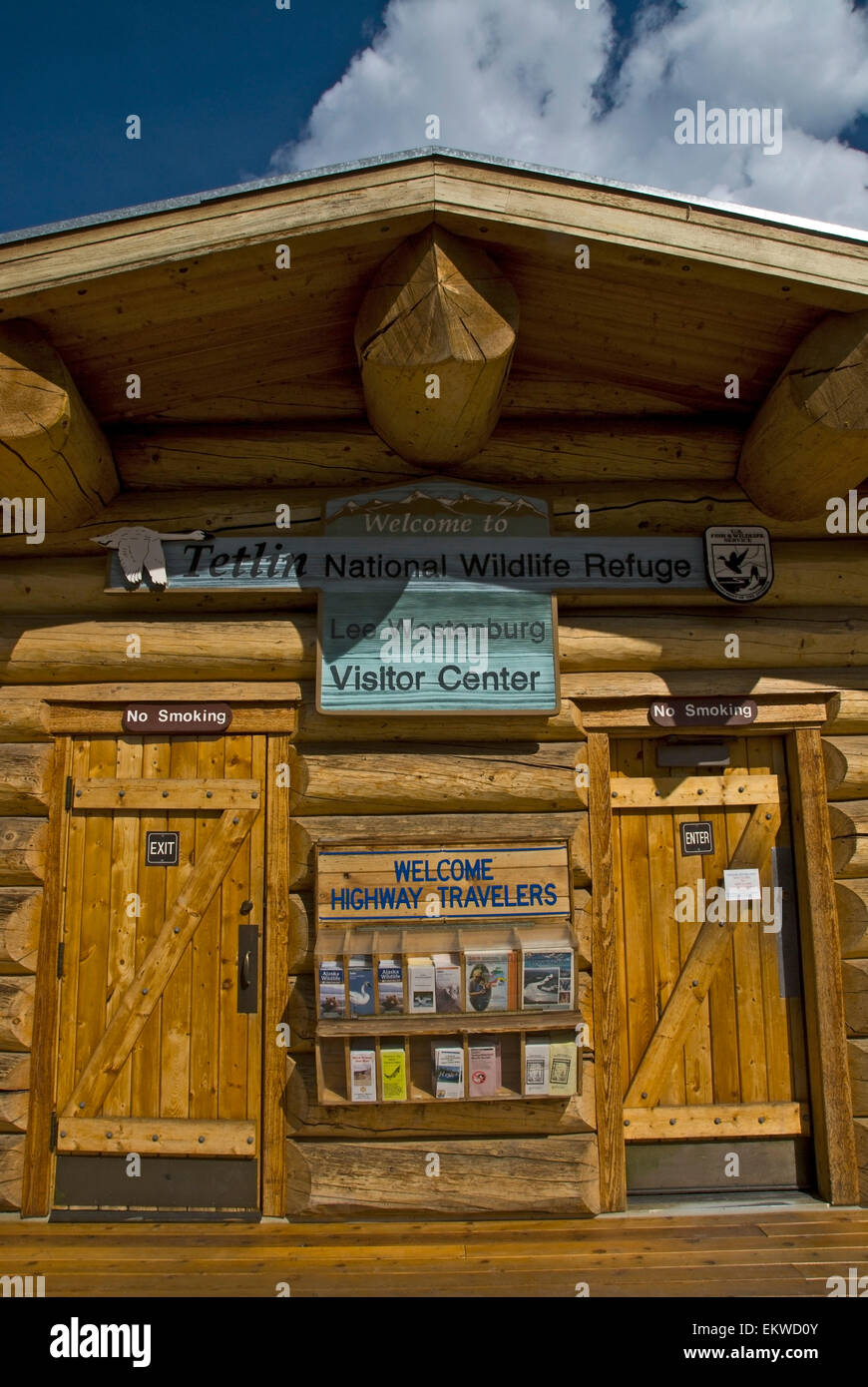 Visitor Center At Tetlin National Wildlife Refuge, Alaska Stock Photo ...