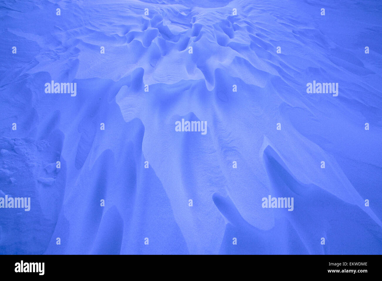 Windblown Snow Patterns Alaska Stock Photo - Alamy