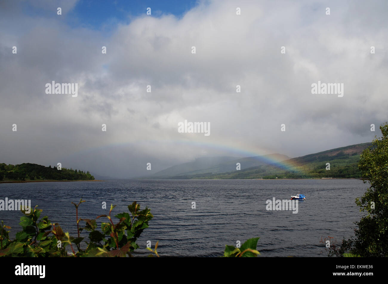 Rainbow over the highlands hi-res stock photography and images - Alamy