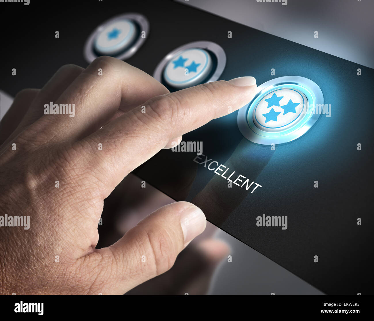 Customer satisfaction button hi-res stock photography and images - Alamy