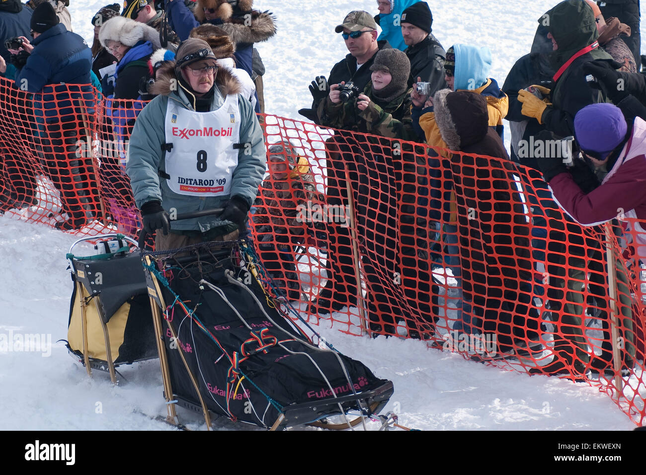 Rick Swenson Team Leaves The Start Line During The Restart Day Of ...