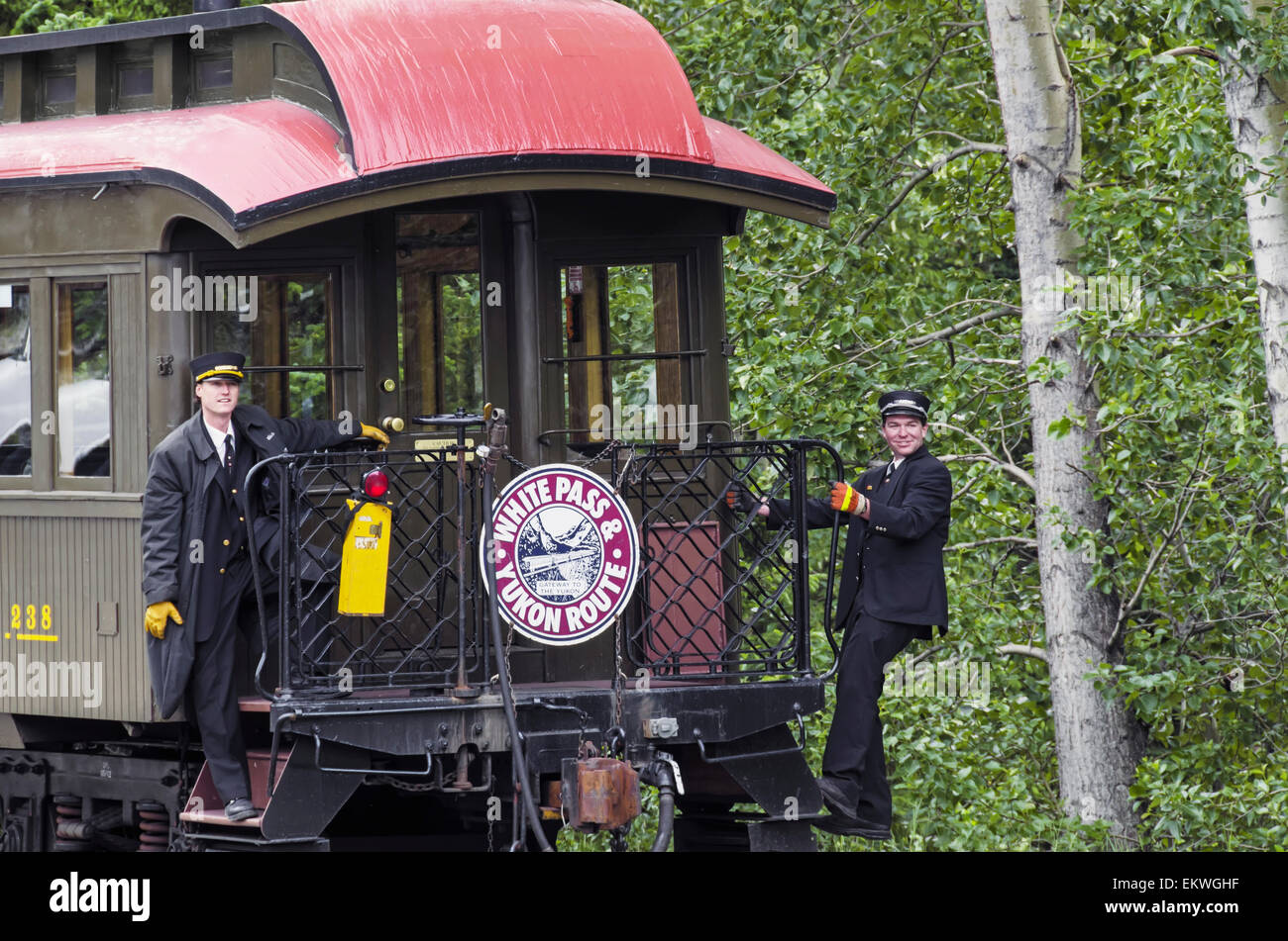 Old fashioned train conductor hi-res stock photography and images - Alamy