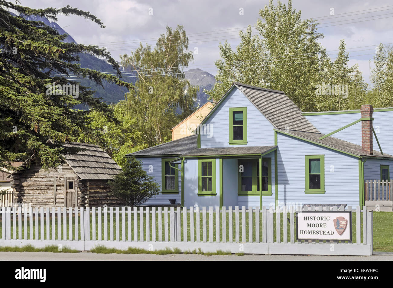 Historic Moore Homestead in Skagway Alaska Stock Photo - Alamy
