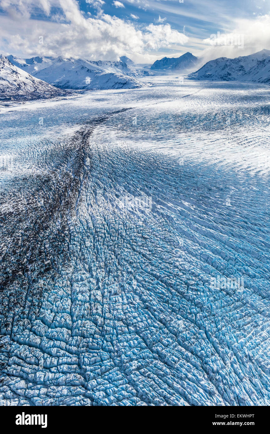 Aerial view glacier in chugach hi-res stock photography and images - Alamy