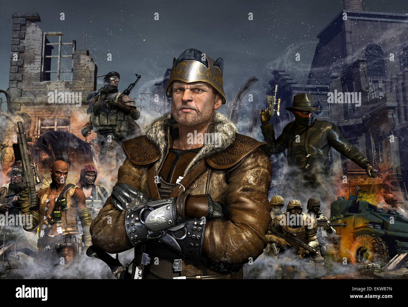 One world leader. Partisan and rebels on the left of the king and a ...