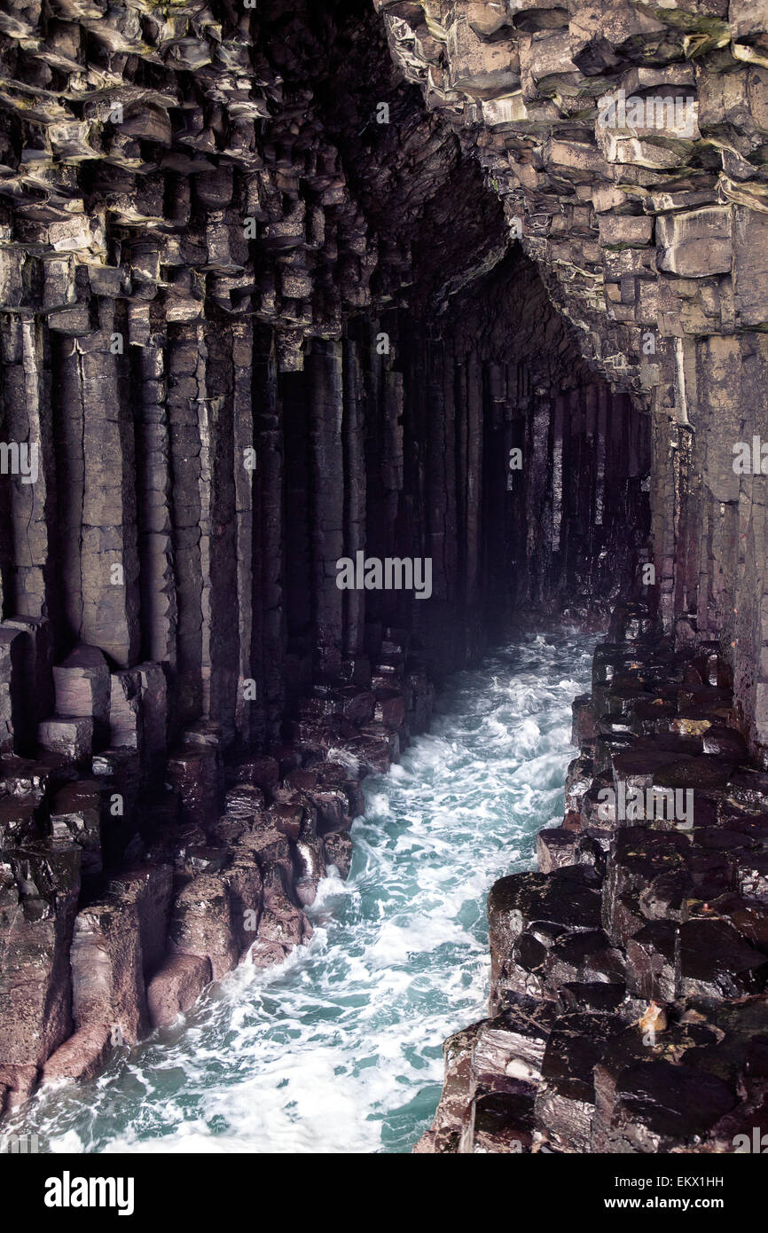 Fingal's Cave on the island of Staffa Stock Photo - Alamy