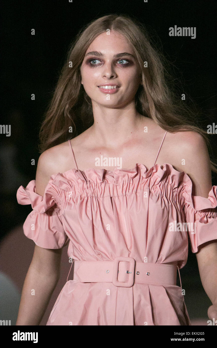 Sydney, Australia. 14th Apr, 2015. Model on the runway during Alice ...