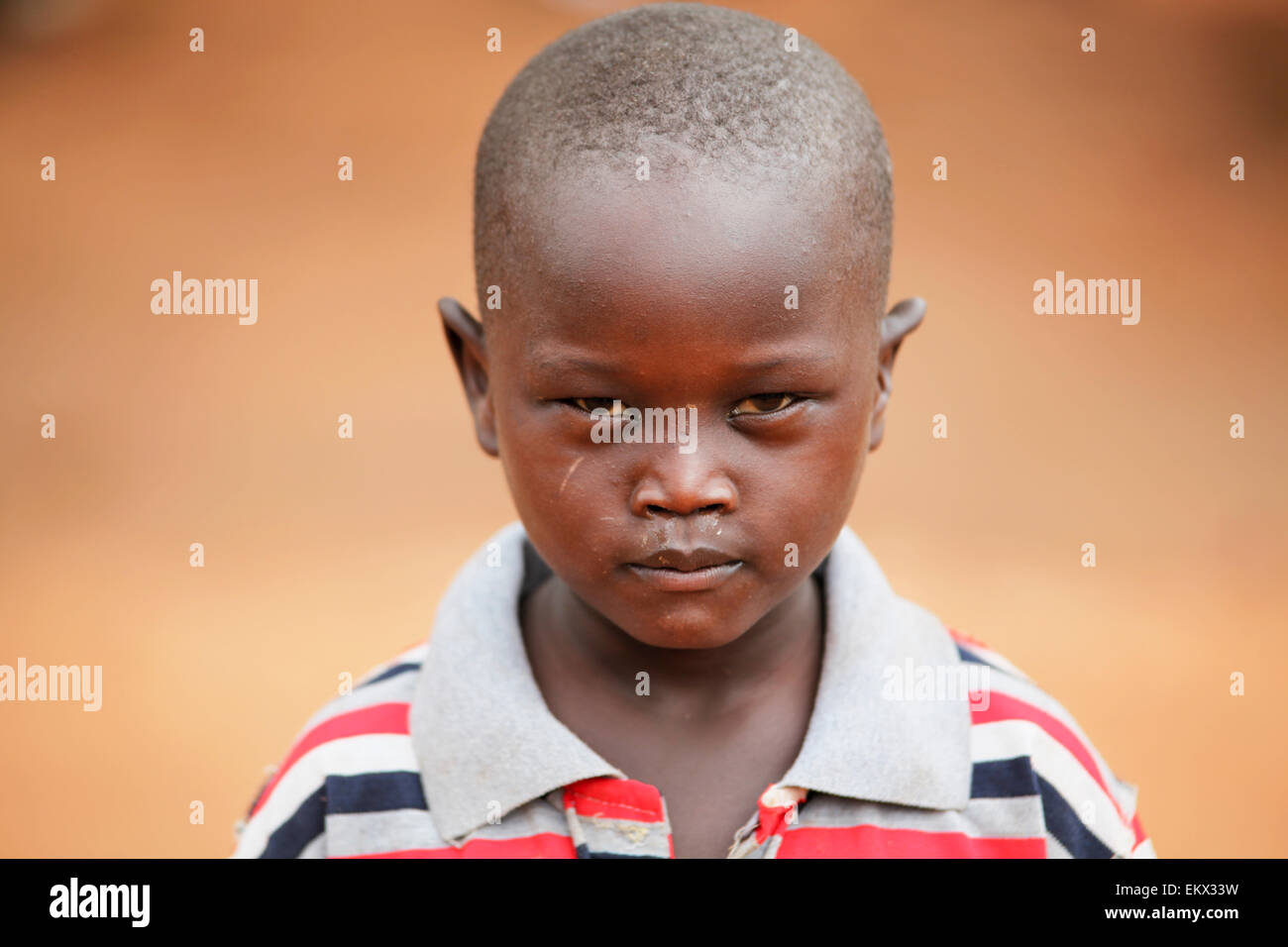 Portrait Of A Boy; Kampala Uganda Africa Stock Photo - Alamy