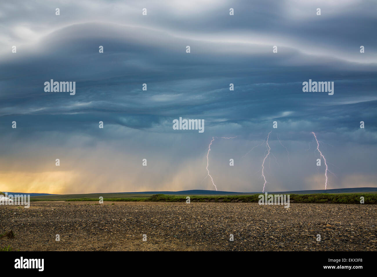Alaska clouds lightning storm hi-res stock photography and images - Alamy