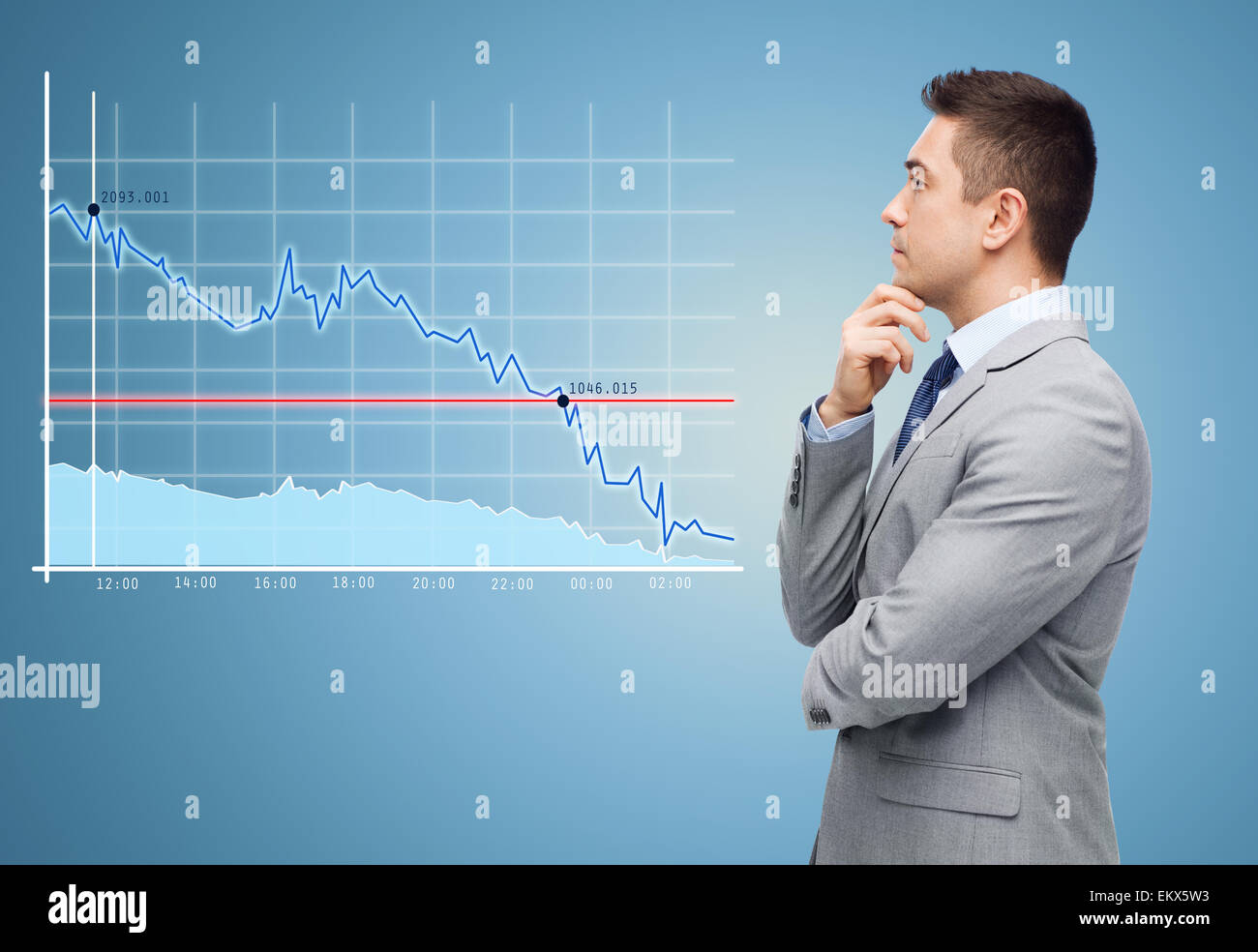 thinking businessman in suit making decision Stock Photo - Alamy