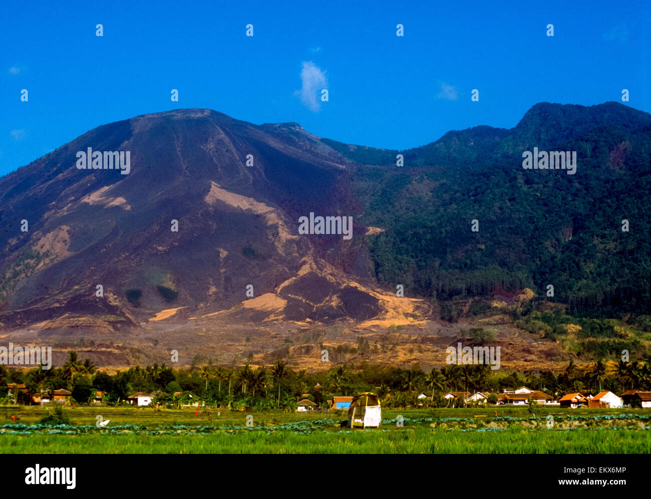 Volcano guntur hi-res stock photography and images - Alamy