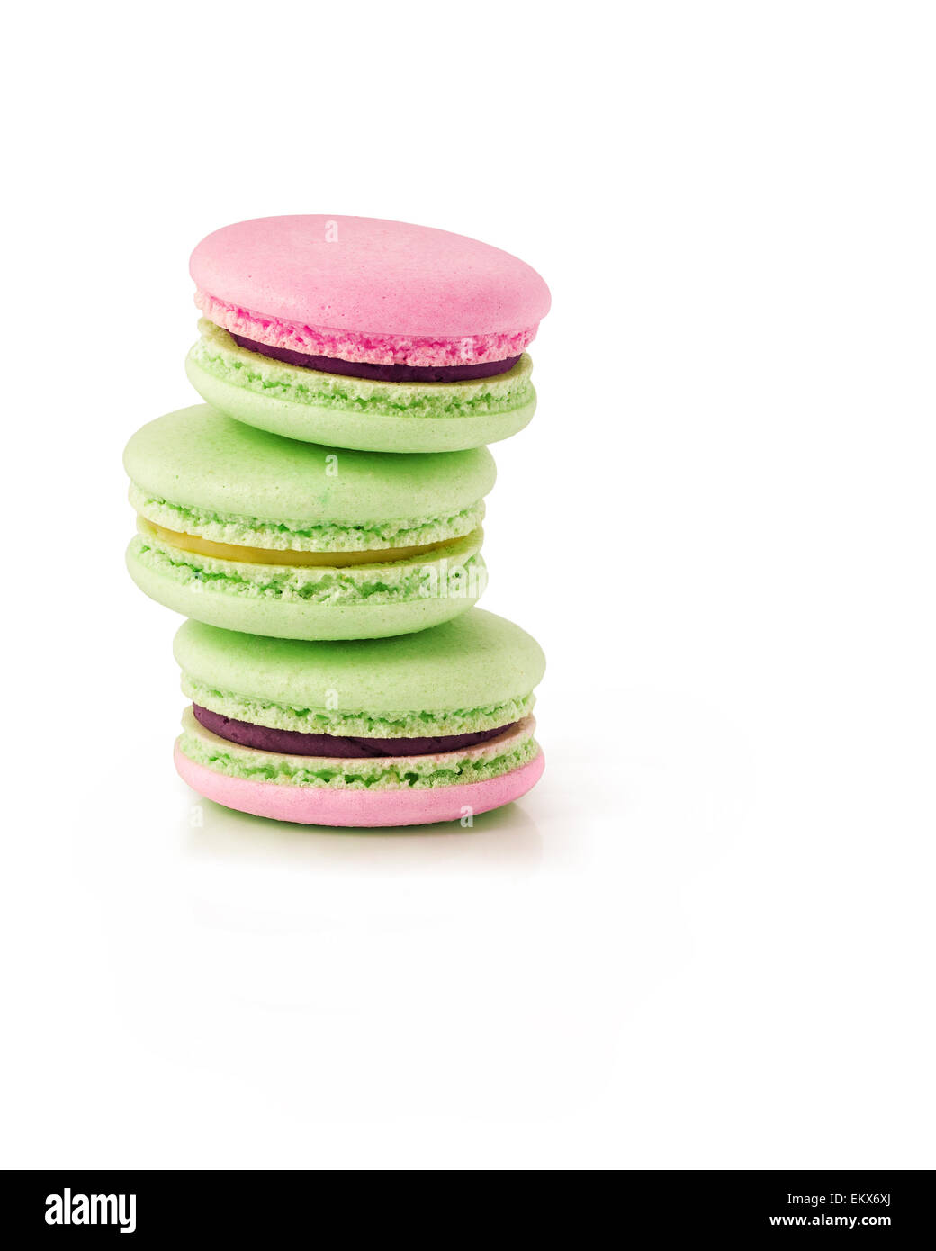 macarons isolated on white Stock Photo - Alamy