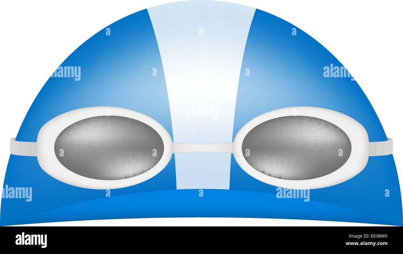 White swimming cap Stock Vector Images - Alamy