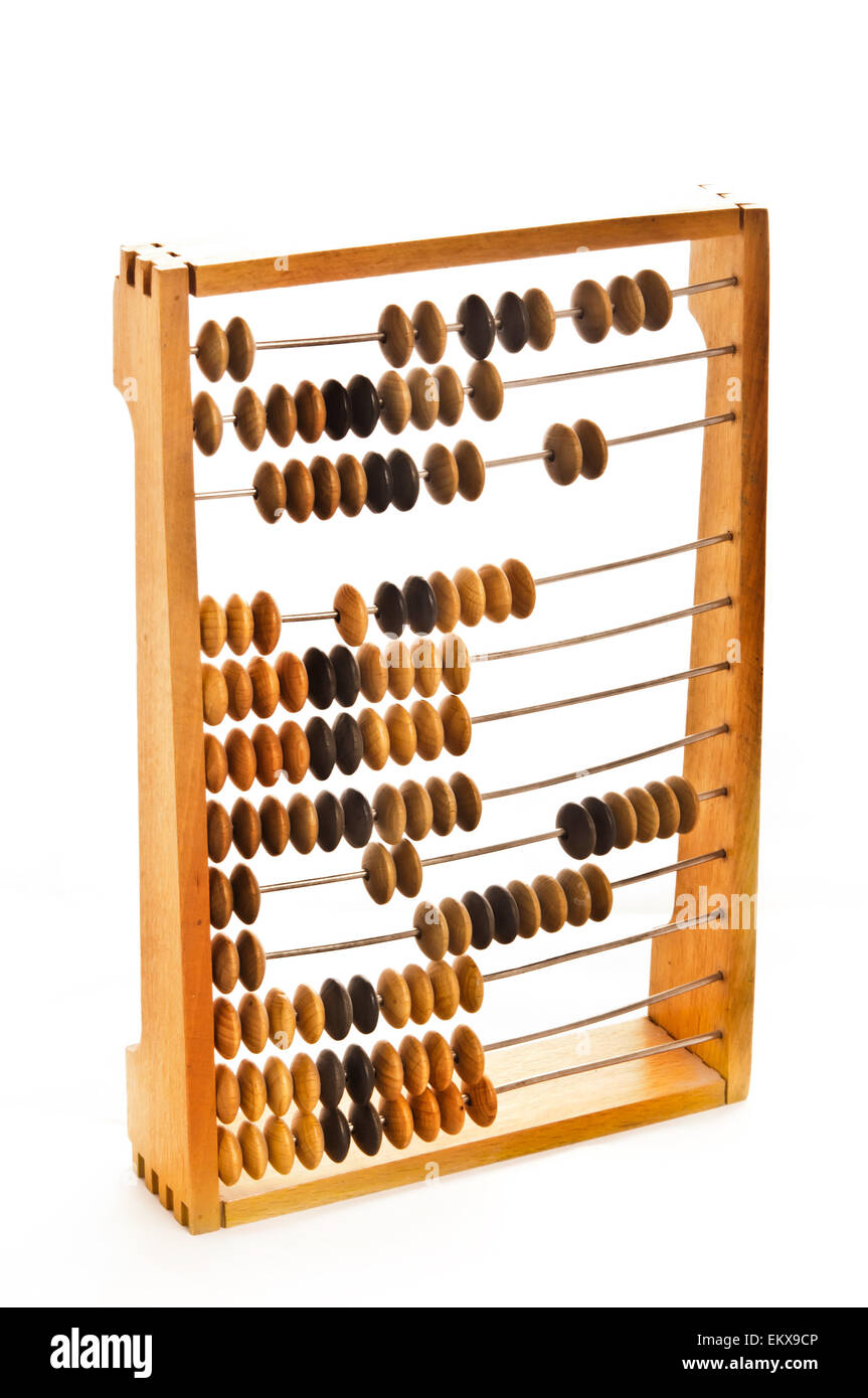 vintage wooden Russian abacus or counting frame Stock Photo - Alamy