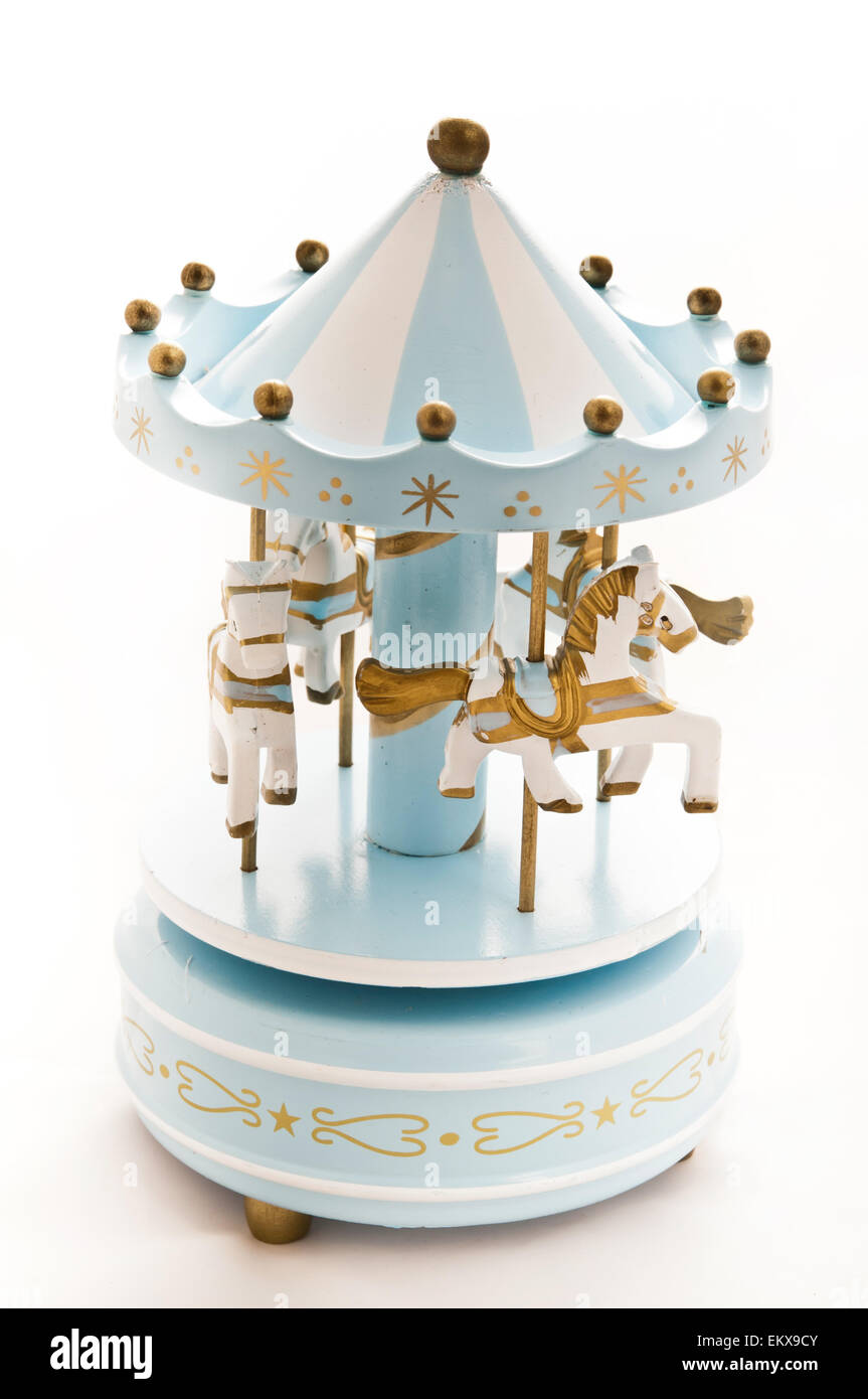 retro carousel toy isolated Stock Photo - Alamy