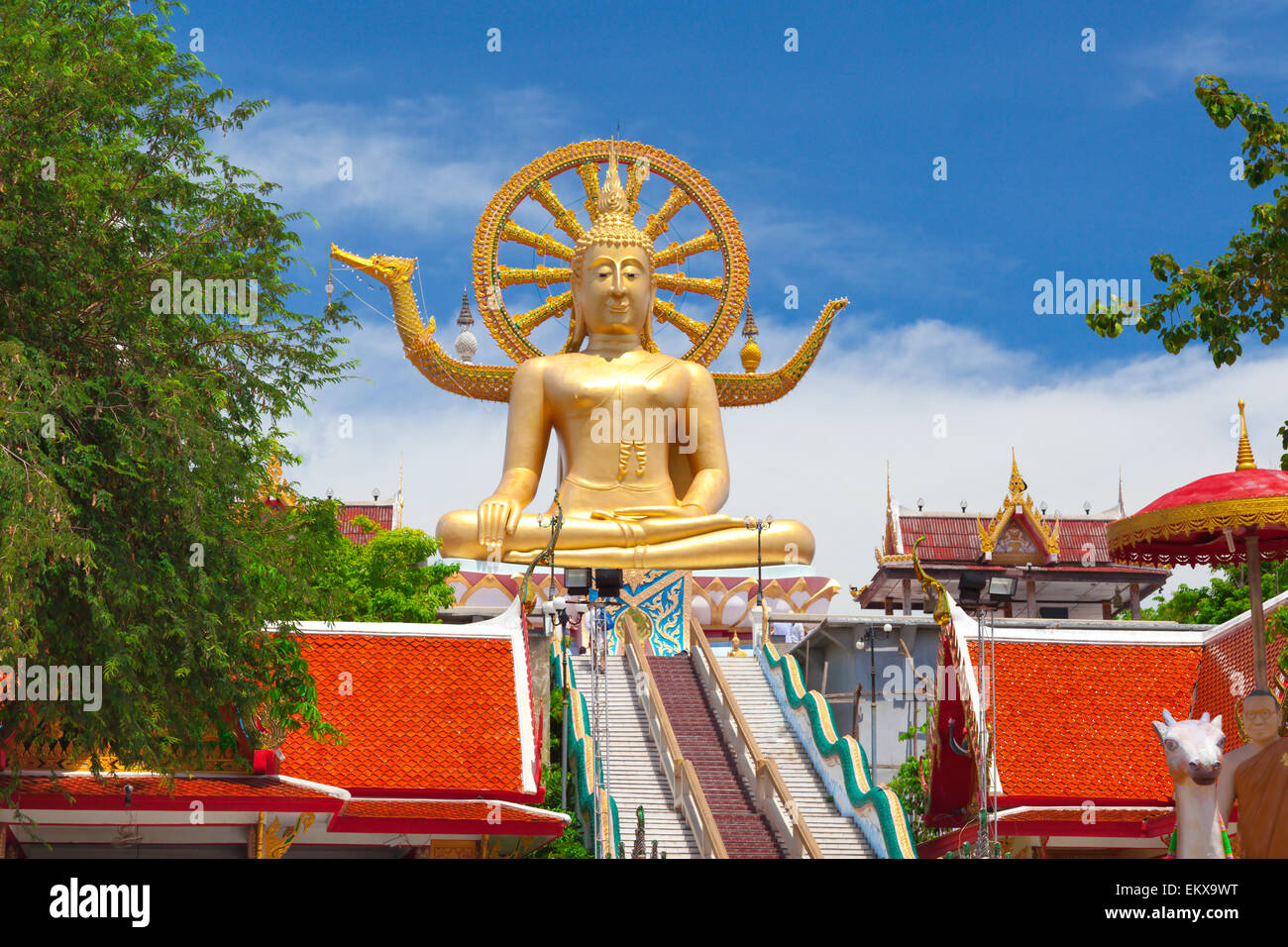 big buddha statue on koh samui, thailand Stock Photo - Alamy