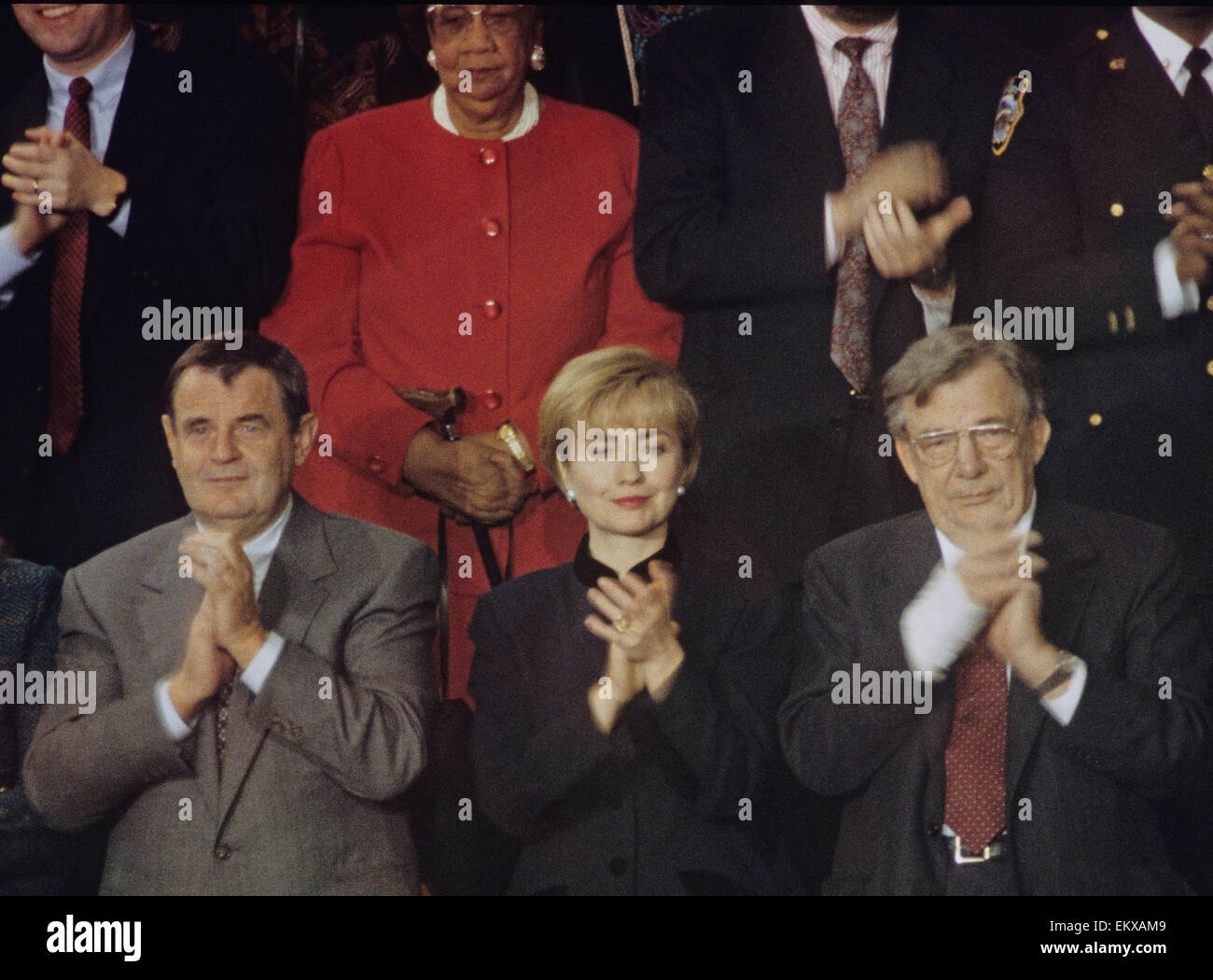 An archive picture, dated 25 January 1994, shows first lady Hillary ...