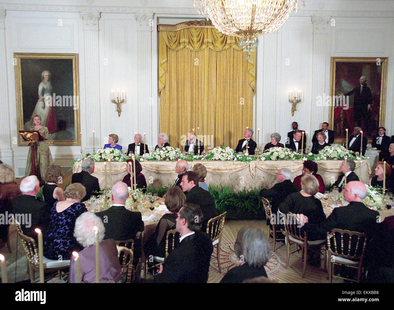 An archive picture, dated 9 November 2000, shows first lady Hillary ...