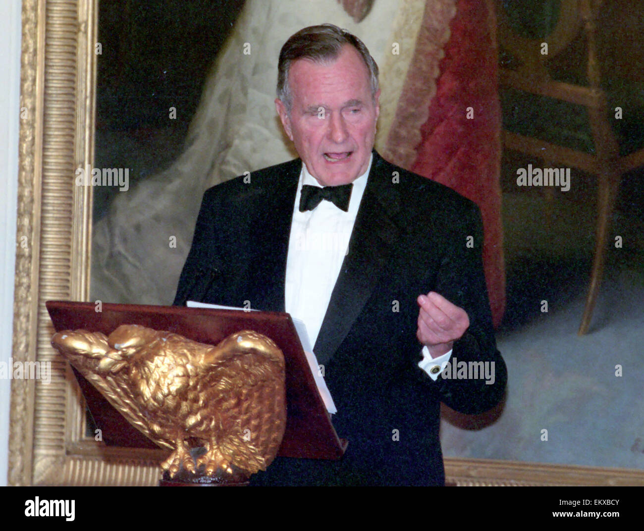 An archive picture, dated 9 November 2000, shows former United States ...