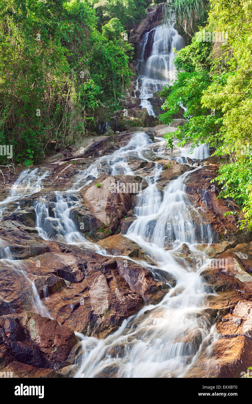 Na Muang 2 waterfall, Koh Samui, Thailand Stock Photo - Alamy