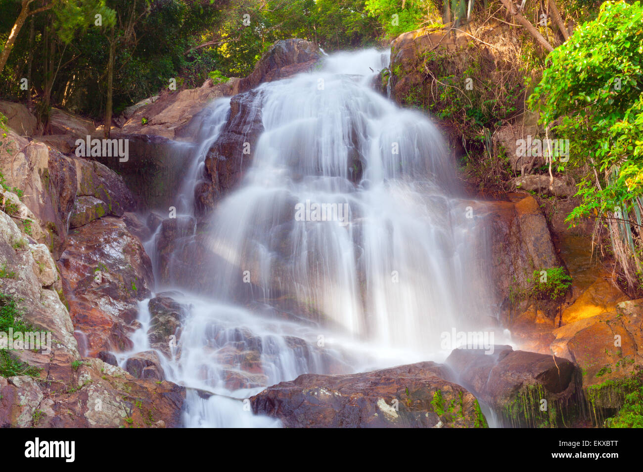 Na Muang 2 waterfall, Koh Samui, Thailand Stock Photo - Alamy