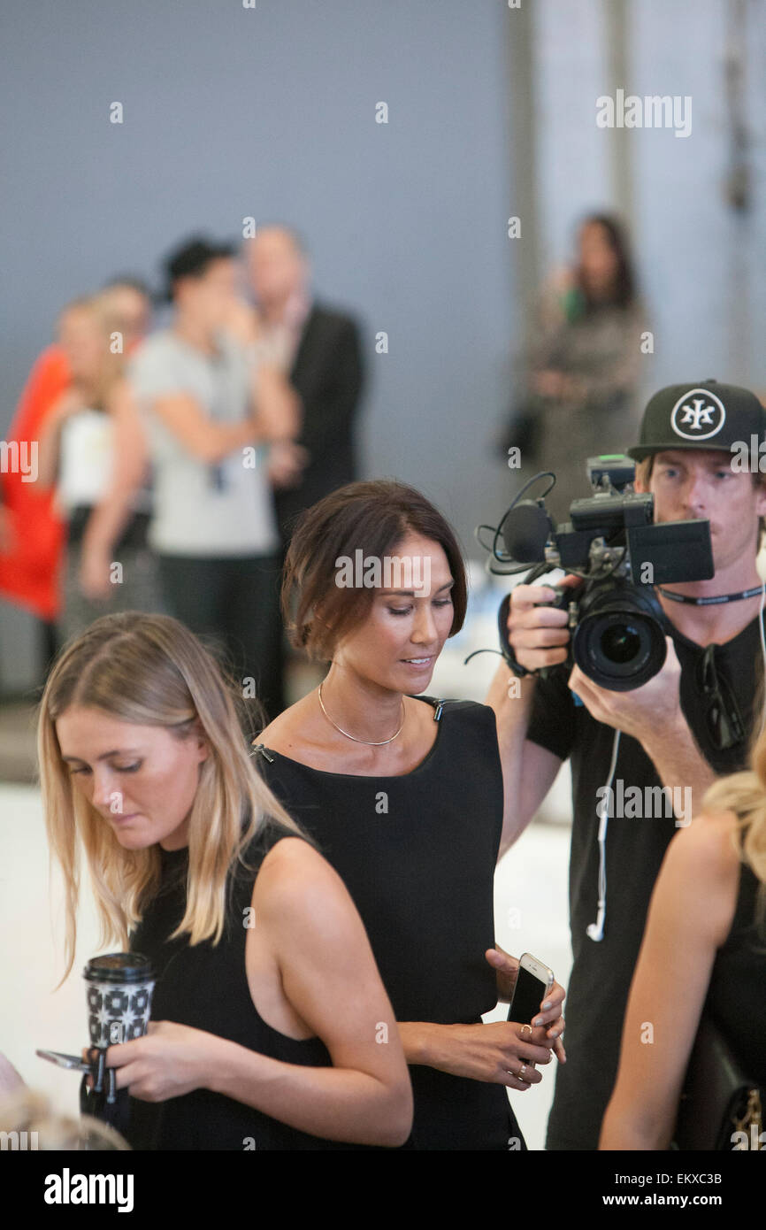 Sydney, Australia. 14th Apr, 2015. Model Lindy Klim attends Mercedes ...