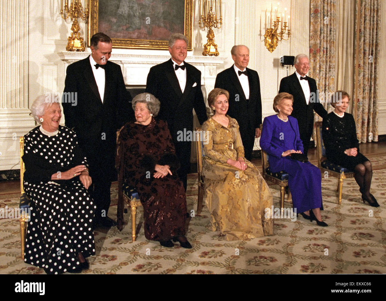 An archive picture, dated 9 November 2000, shows present and former ...