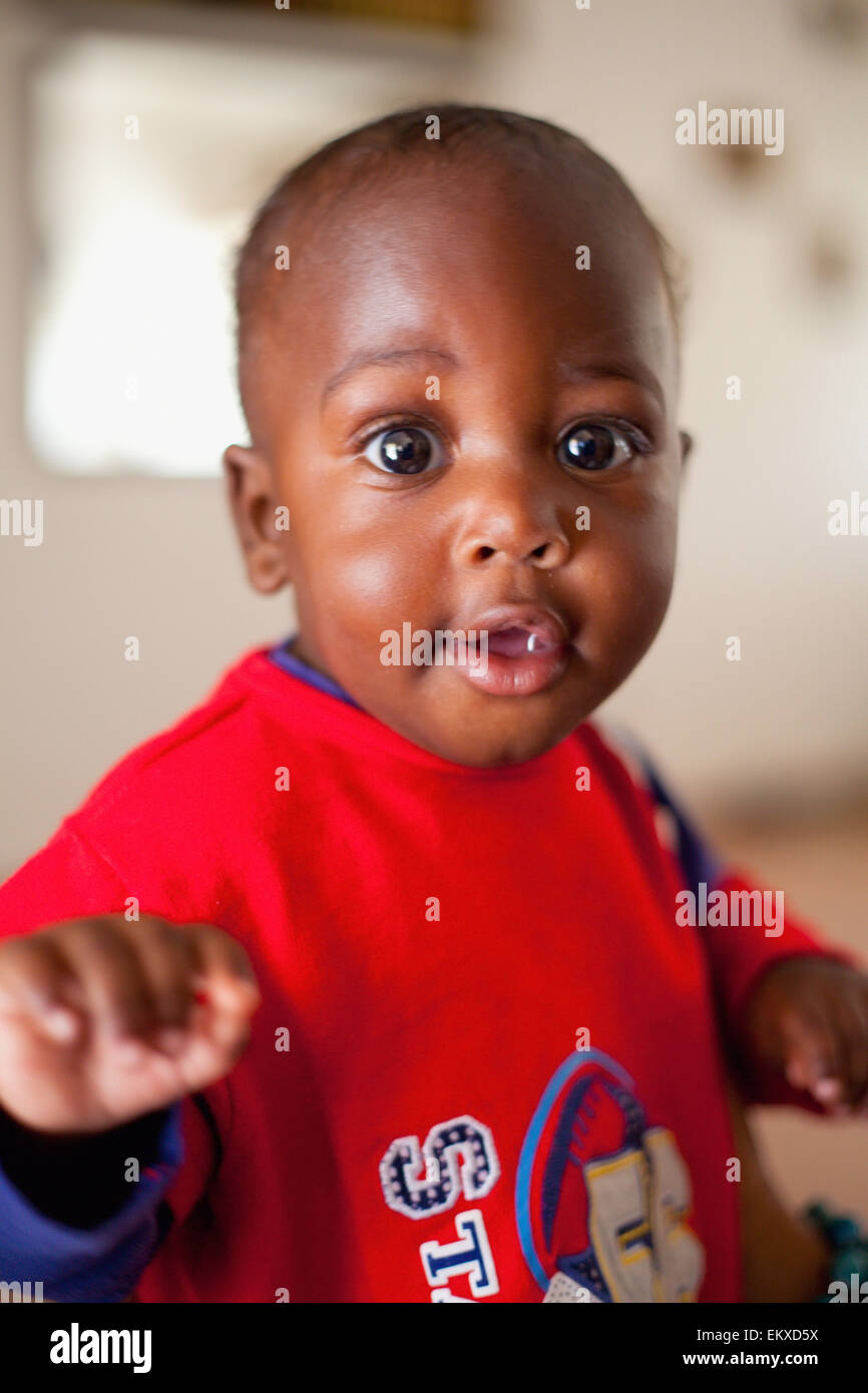 Portrait Of Ugandan Baby; Kampala Uganda Africa Stock Photo - Alamy