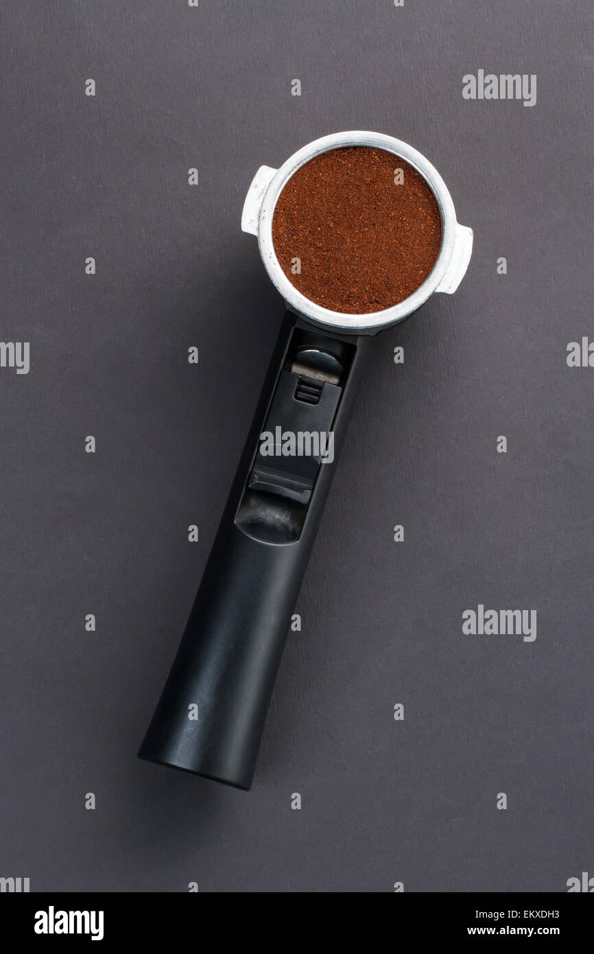 Coffee machine holder Stock Photo - Alamy