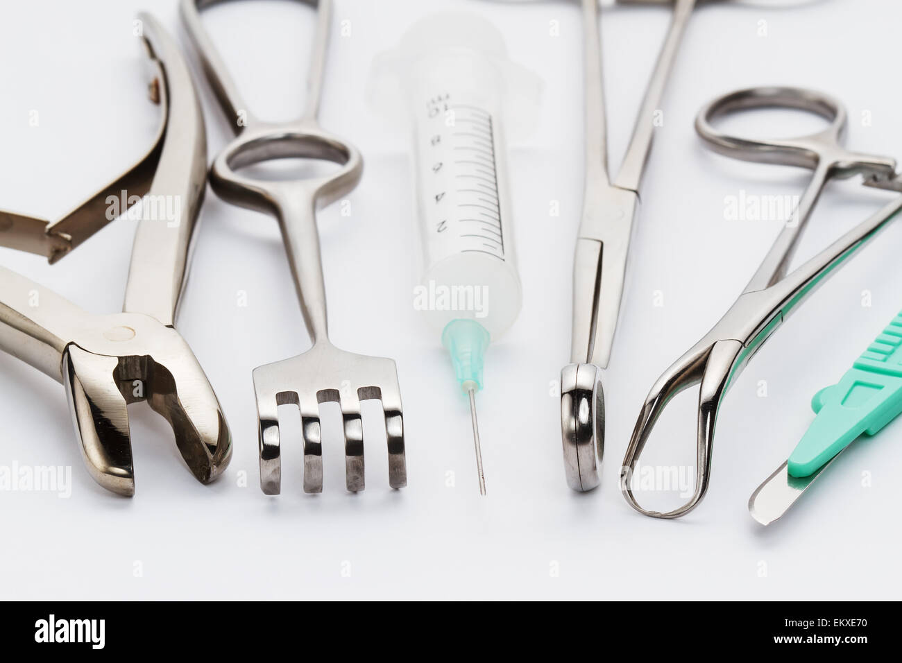 Collection of various surgical instruments hi-res stock photography and ...