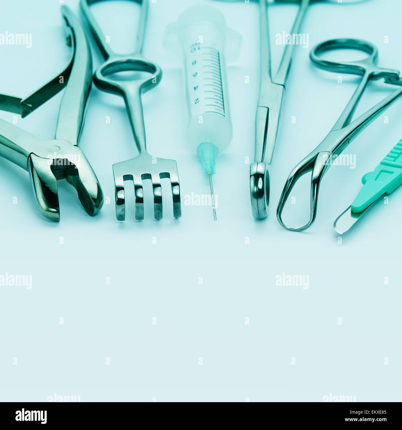 Collection of various surgical instruments hi-res stock photography and ...