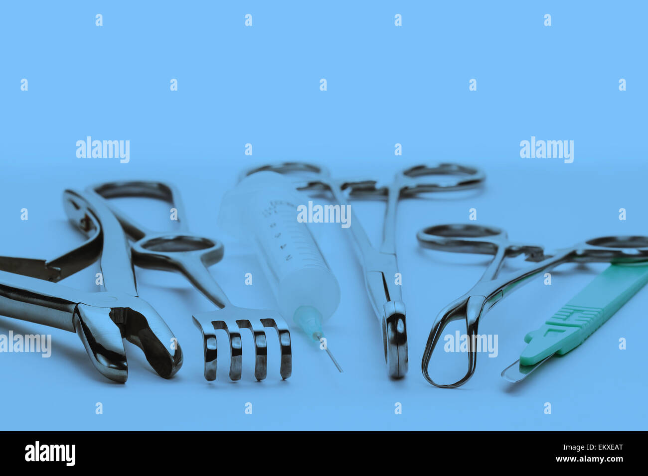 Collection of various surgical instruments hi-res stock photography and ...