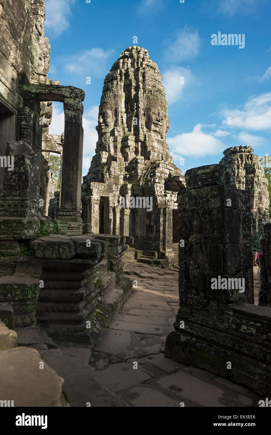 Cambodia,Siem Reap,Bayon Temple,Bayon Wat Stock Photo - Alamy