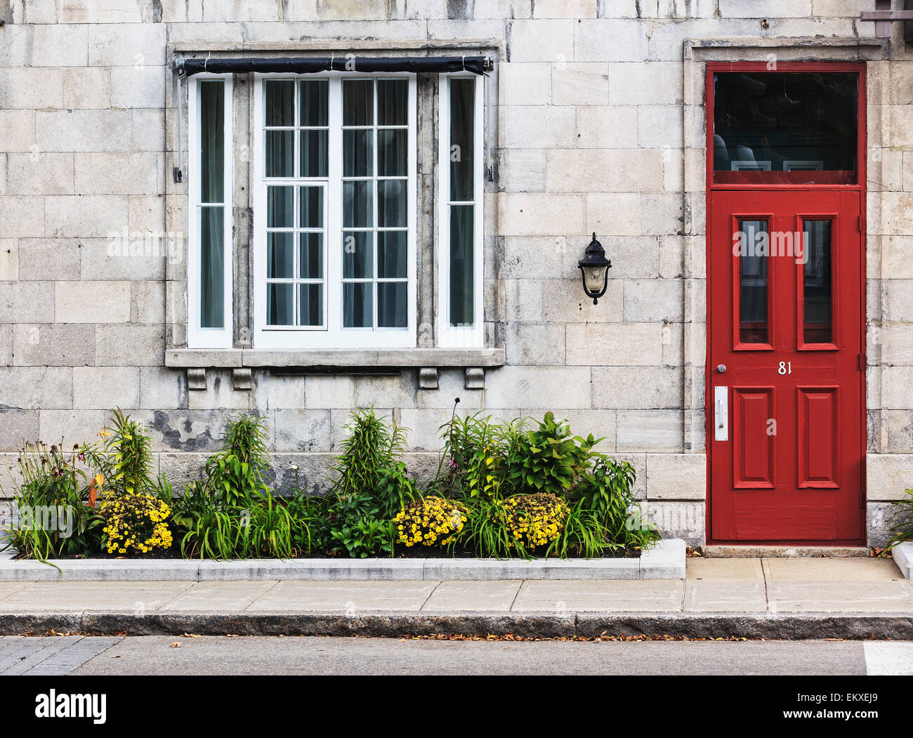 Historic Stone Home In Old Quebec;Quebec City Quebec Canada Stock Photo ...