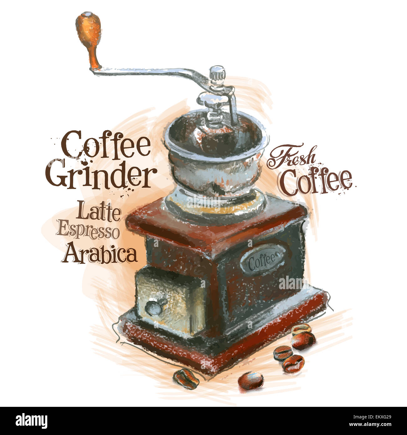 Coffee grinder appliance icon Cut Out Stock Images & Pictures - Alamy